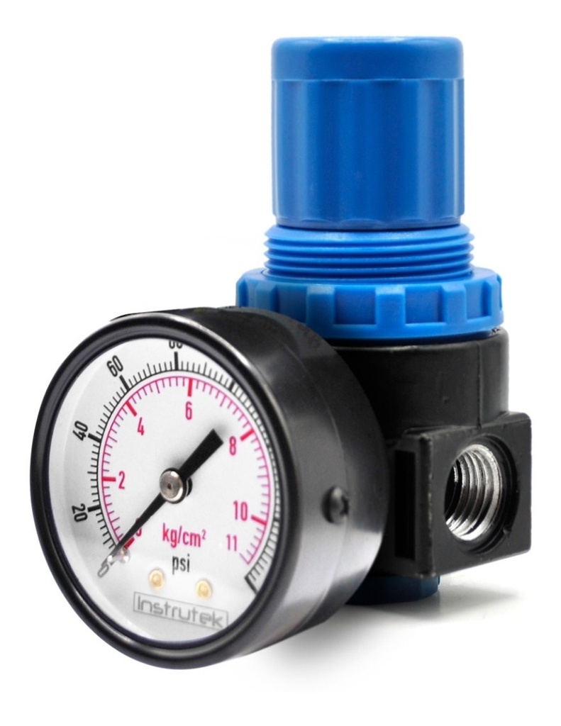 Regulador De Presión Neumático 1/4 120 Psi Con Manómetro | Instrutek